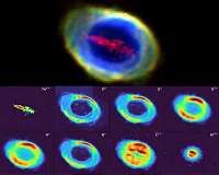 Iron bar of hot plasma revealed inside Ring Nebula